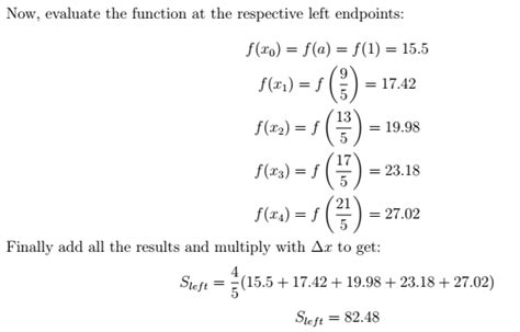 answered left riemann sum right riemann sum bartleby