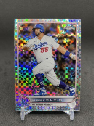 Albert Pujols 2022 Topps Chrome Xfractor Refractor 84 Cardinals Angels