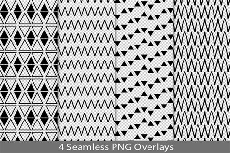 Seamless Pattern Overlay Black PNG 4083619