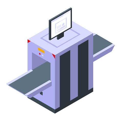 Premium Vector Computer Xray Scan Icon Isometric Vector Body Chest
