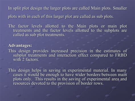 Split Plot Designpptppt