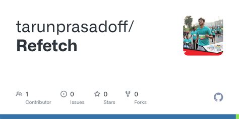Github Tarunprasadoffrefetch