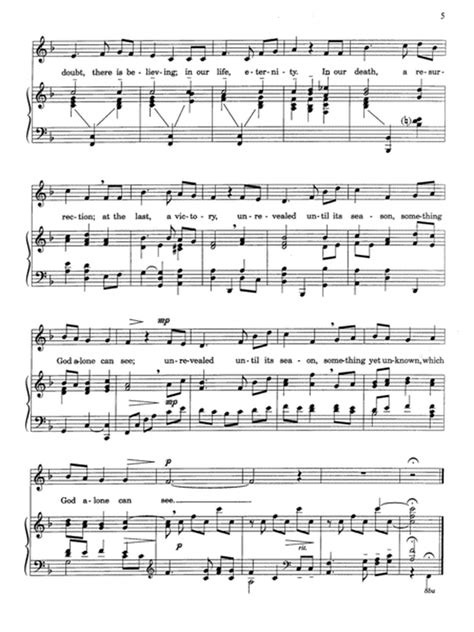Hymn Of Promise By Natalie Sleeth Medium Voice Sheet Music Sheet