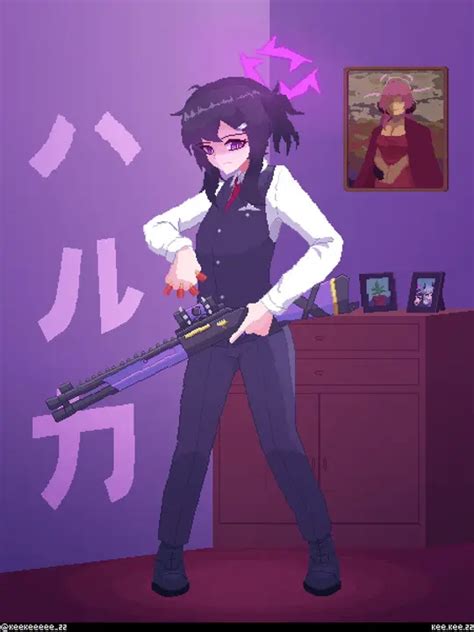 Aru Haruka And Haruka Blue Archive Drawn By Keekee22 Danbooru