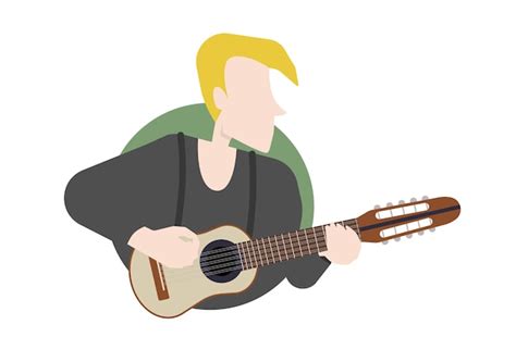 Premium Vector Man Playing A Charango Small Guitar Musical Instrument Andean South America