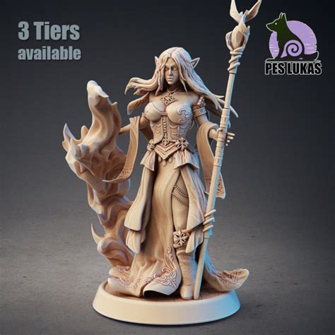 3D Printable High Elf Sorcerer By Pes Lukas