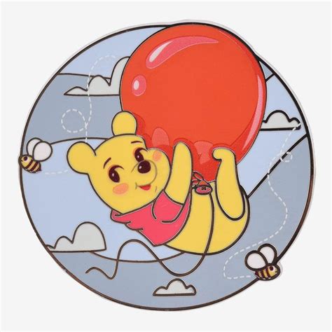 64906 Winnie The Pooh On Red Balloon Boxlunch Disney100 Misc