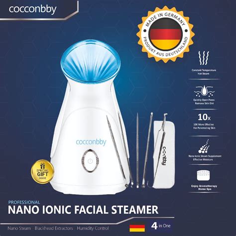 Jual Alat Uap Wajah Nano Ionic Facial Steamer Humidifier Alat Pembersih Komedo Set Buatan