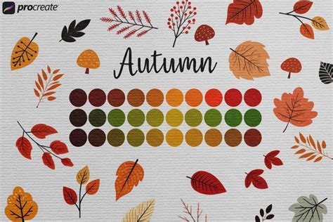 Procreate Autumn Color Palette