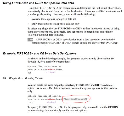 Solved Firstobs Obs Not Giving Intended Result Sas Support Communities