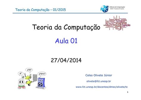 Teoria Da Computação Aula 01