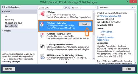 VB NET Criando Documentos PDF PDFSharp Migradoc I
