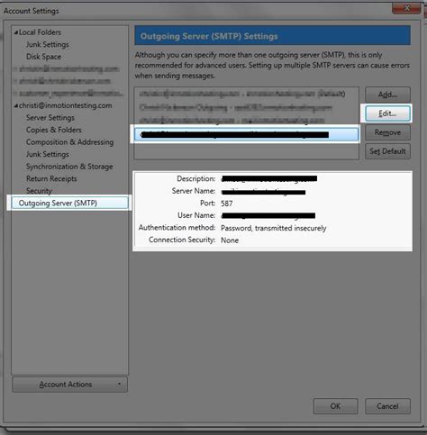 How To Modify An Existing Email Account In Thunderbird Help Buzinessware