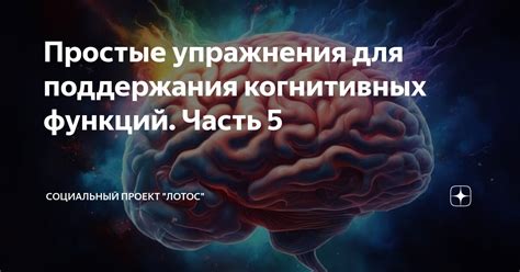 Простые упражнения для поддержания когнитивных функций Часть 5 Социальный проект ЛОТОС Дзен