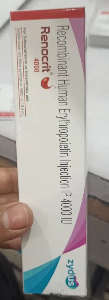 Renocrit 4k Injection Strength 4000 Iu Prescription At ₹ 230 Piece