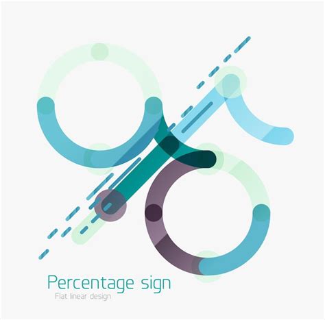 Fondo De Signo De Porcentaje Vector Premium