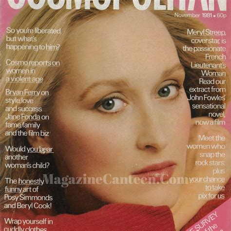 Cosmopolitan Magazine Meryl Streep Magazine Canteen