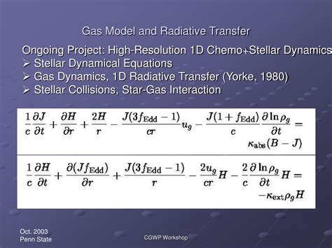 Ppt Continuum Models Of Globular Cluster Dynamics Powerpoint Presentation Id 3806828
