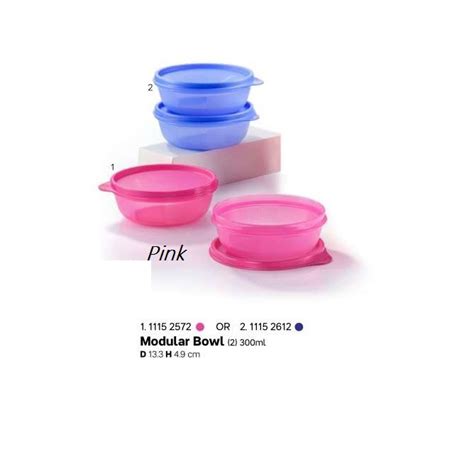 Tupperware Modular Bowl 300ml 2pcs Shopee Malaysia