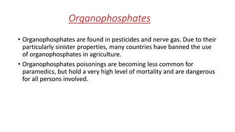 Organophosphates Pptx