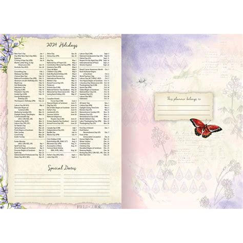 Lang 13 Month Pocket Planner 2024 Field Guide Nextra Dianella