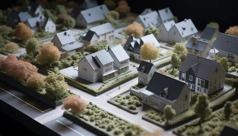 Premium Ai Image Modern Residential District With Green Roofs And