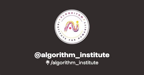 Algorithminstitute Twitter Instagram Facebook Linktree