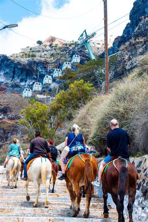 Doney Ride At Santorini Editorial Stock Image Image Of Europe 311220454