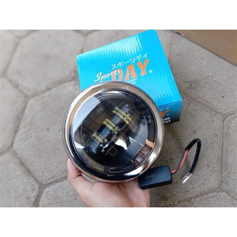 Jual Reflektor Lampu Depan Day Maker LED C Pitung Olong Capung Bektu Bekjul Upluk Minti Vespa