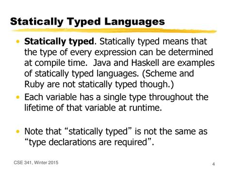Type Systems Terms To Learn About Types Related Concepts Type Ppt
