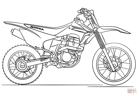 Dirt Bike Printable Coloring Pages