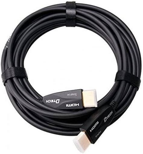 Dtech Dt Hf2025 Fiber Hdmi Cable 4k 60hz Resolution 18gbps Bandwidth Built In Advanced