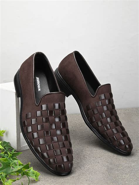 Anouk Men Textured Lightweight Loafers Price History