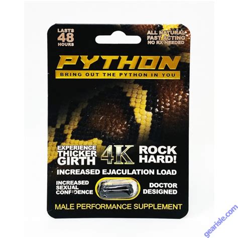 Python 4k Male Enhancement Performance Supplement Pill