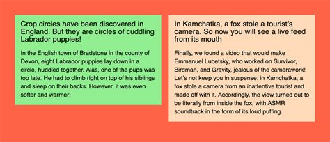 6 5 Ways To Make A Two Column Layout From Pretty Reasonable To Completely Wrong Vadim Makeev