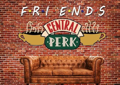 Red Brick Wall Sofa Coffee Friends Central Perk Backdrop Photo Booths