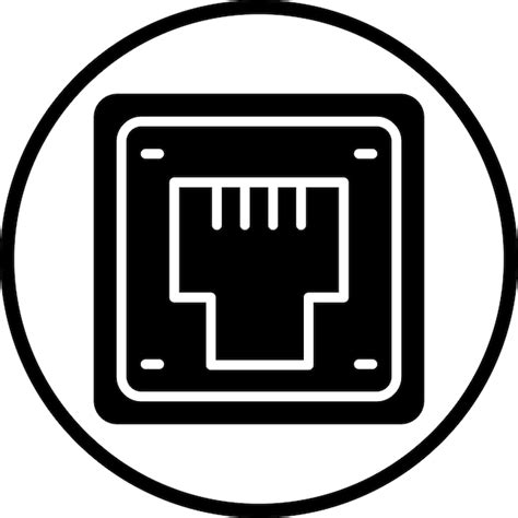 Premium Vector Telephone Socket Icon Style