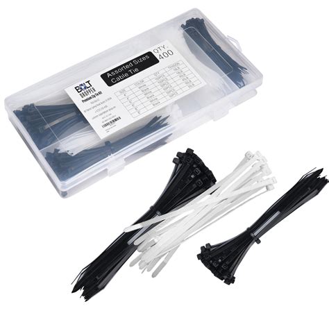 Bolt Dropper 4 6 8 Zip Tie Kit 400 Pack Zip Ties Assorted Sizes