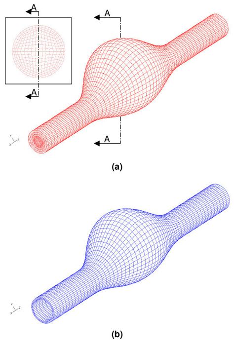Computational domain for β models a fluid mesh b solid mesh Download Scientific