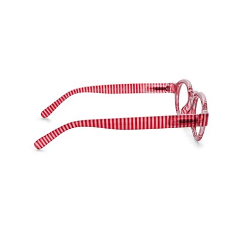 Reading Glasses Circle Twist Striped Red Have A Look