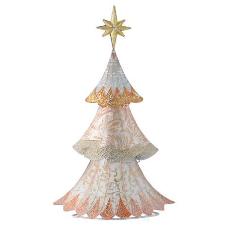 Sapin De Noël Blanc Stylisé En Métal Vente En Ligne Sur Holyart
