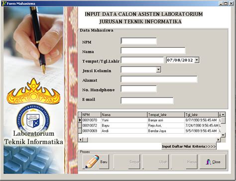 Source Code Sistem Pendukung Keputusan Menggunakan Delphi 7 Master