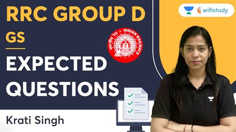 Expected Questions Gs Rrc Group D Krati Singh Wifistudy Youtube