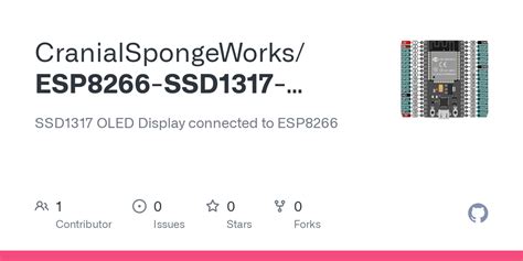 GitHub CranialSpongeWorks ESP8266 SSD1317 OLED Display Example