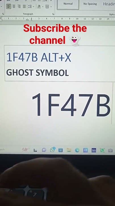 Ghost Symbol Ms Word Shortcut Key Ll Ms Keypoint Shortcutkeys