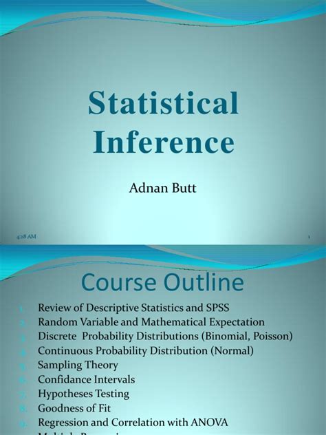 Statistical Inference Pdf Level Of Measurement Coefficient Of