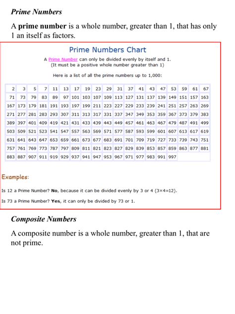 prime numbers a prime number is a whole number greater than 1