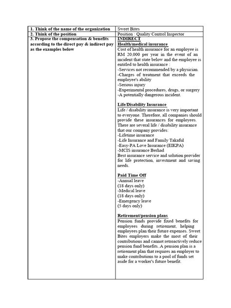 Compensation Proposal Ihrm Group Pdf Pension Employment