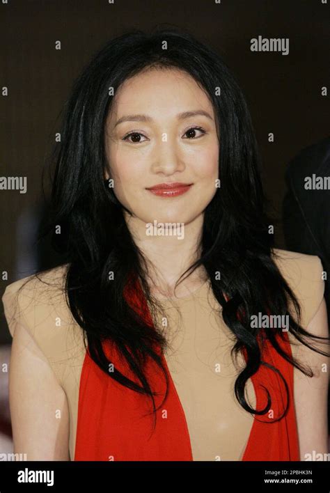 File Chinas Actress Zhou Xun Poses During The Premiere Of Their Movie Ming Ming As Part