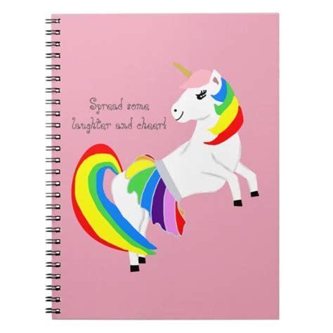 Unicorn In A Tutu Cute Notebook Cute Notebooks Cute Rainbow Unicorn Personalized Journal